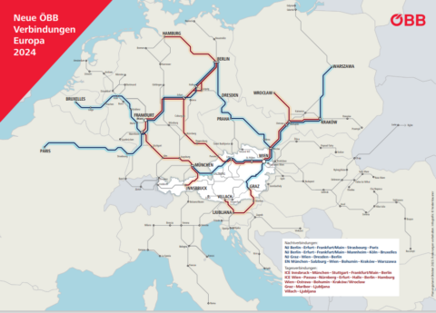 ÖBB Fahrplan 2024: Neue Strecken und zusätzliche Angebote - Eisenbahn.blog